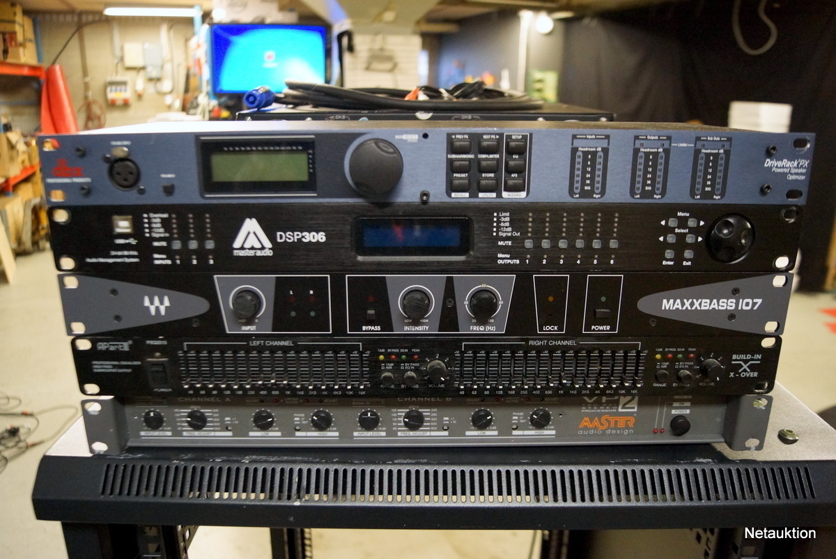 Netauktion - EQ, mixer mm - dbx, APart mfl
