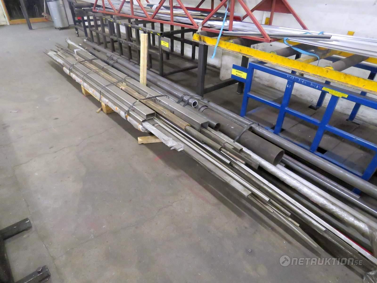 Netauktion - Pall med material, fyrkant/runt