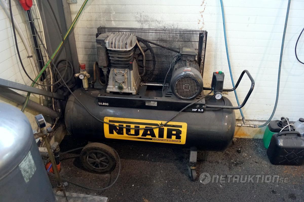 Netauktion - Kompressor, Nuair 200L 5,5hk