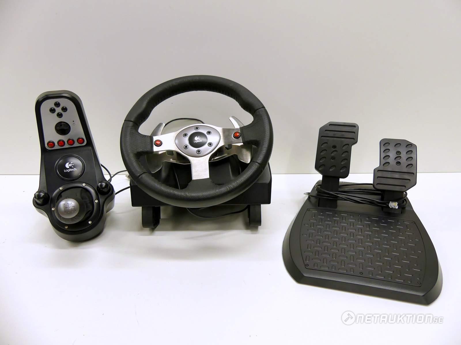 Netauktion - Logitech racing ratt med växelspak